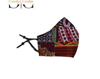 Patchwork Face Mask | Etsy