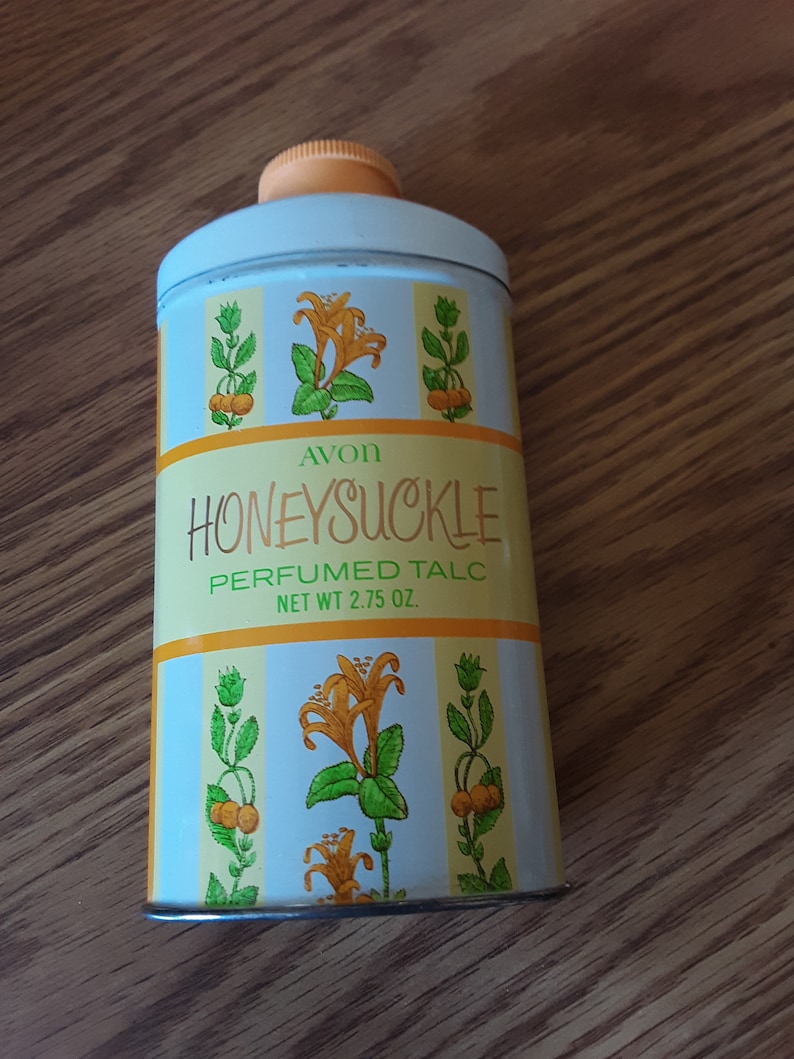 FULL Avon HONEYSUCKLE Perfumed Talc body Powder Net Wt. 2.75 - Etsy
