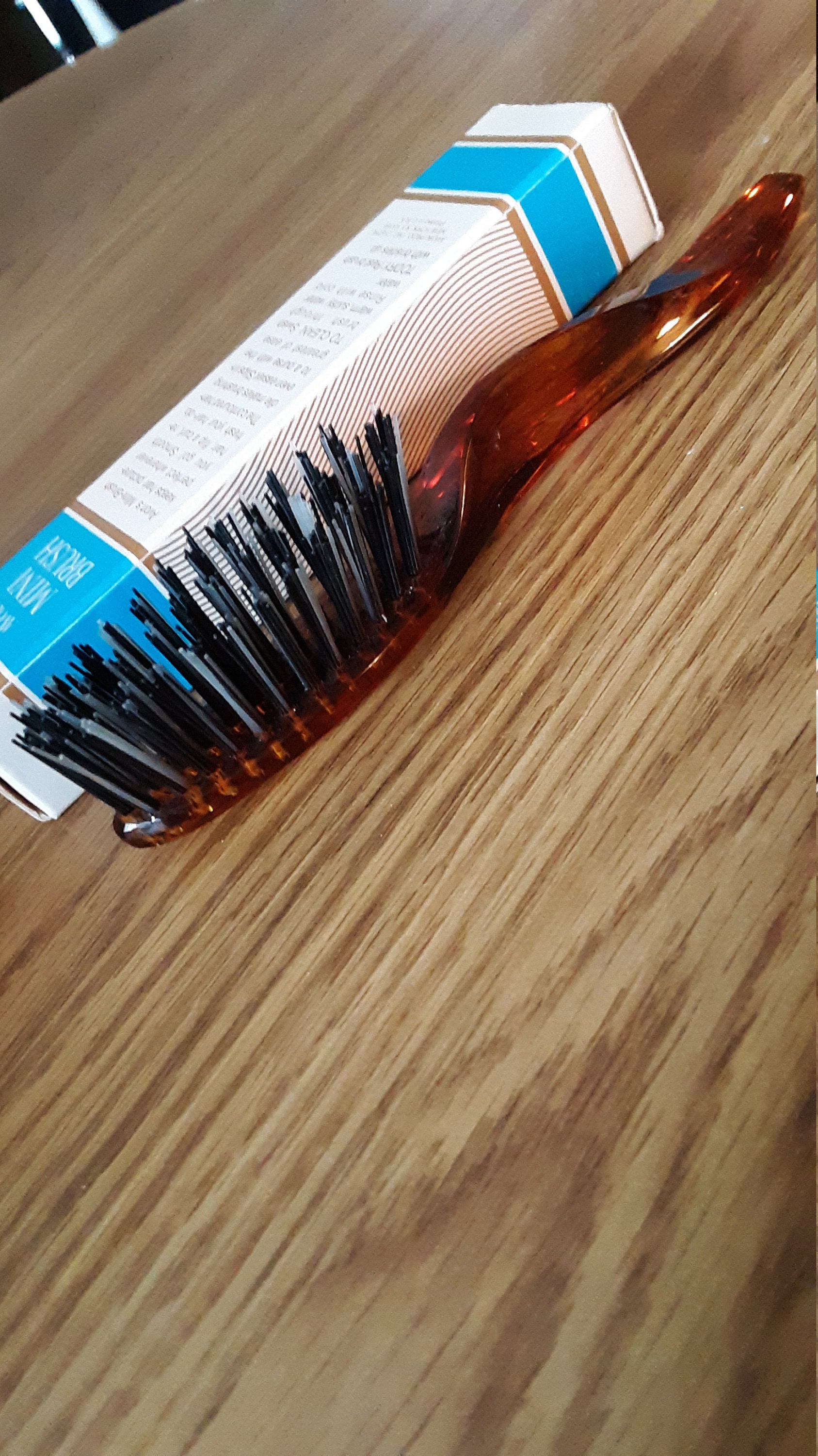 Rare Avon 1970s MINI Hair BRUSH - TORTOISE - Never Used - Mint in Box ...