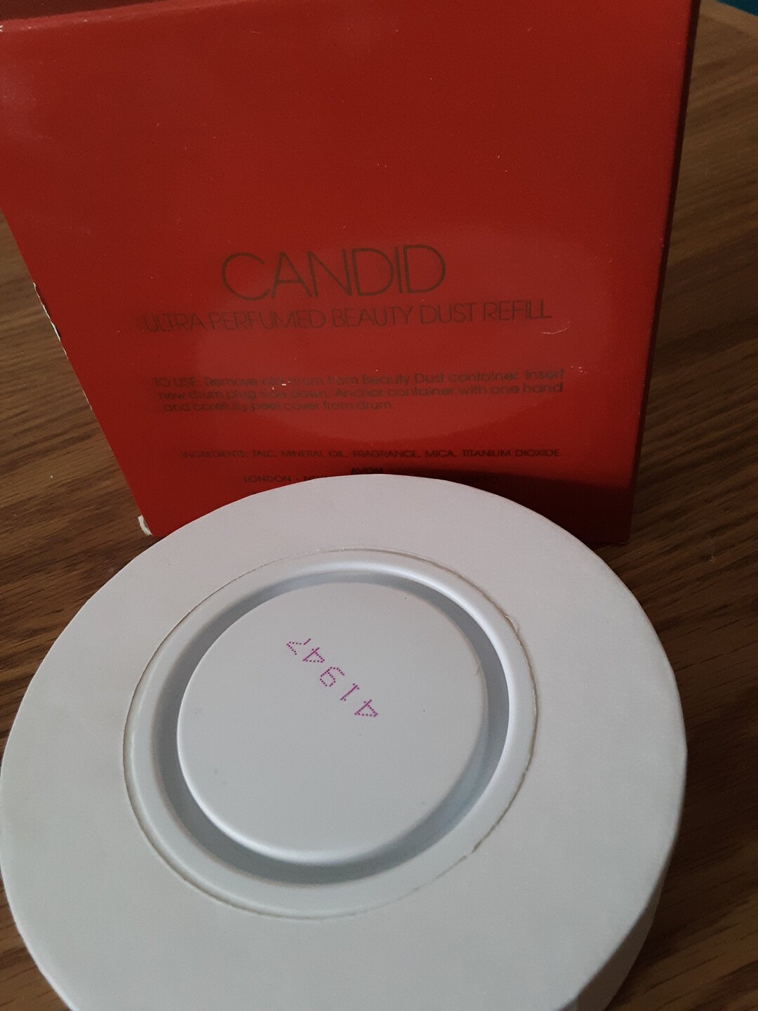Avon CANDID Beauty Dust (talc) Refill Ultra Perfumed 4 Oz. Sealed, MINT ...