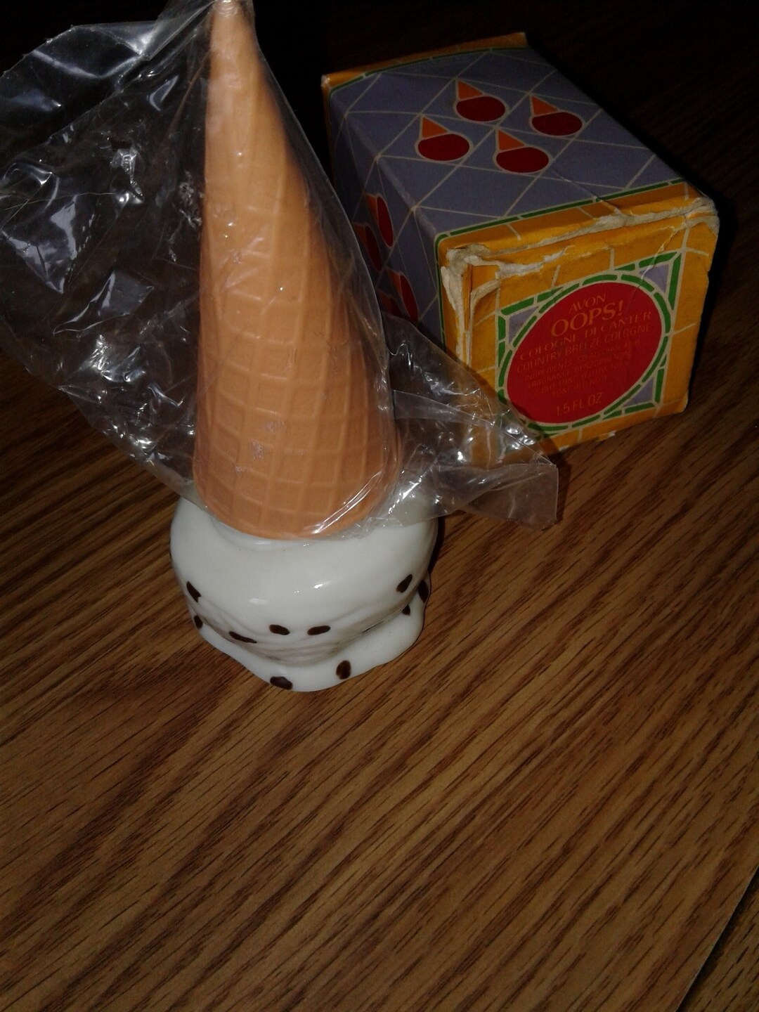 Avon OOPS Ice Cream Cone sugar Cone With Chocolate Chips - Etsy
