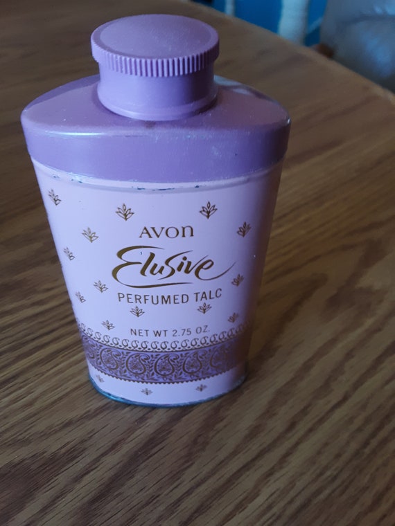 FULL Avon ELUSIVE Perfumed Talc body Powder Net Wt. 2.75 Oz. | Etsy