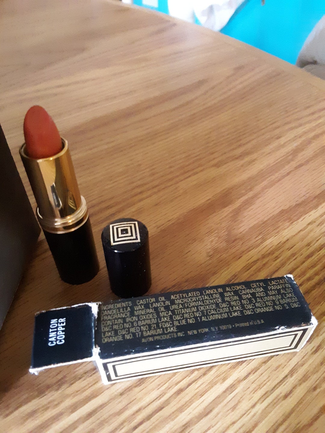 Avon 1970s CANTON COPPER Lipstick Fashion Makeup Group Richlucent Line ...