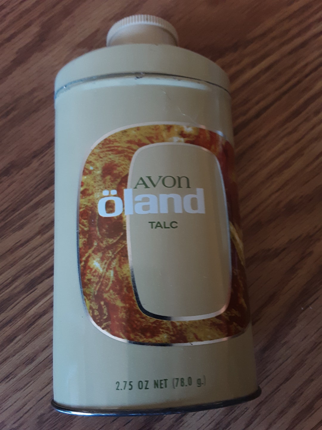 FULL Avon OLAND Talc for Men body Powder Tin, Net Wt. 2.75 Oz. Full ...