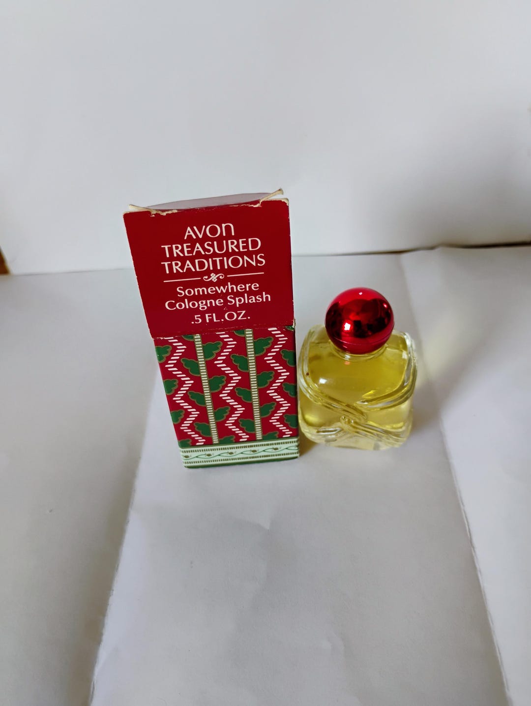Avon SOMEWHERE Treasured Traditions Cologne Splash MINI - .5 Fl. Oz ...