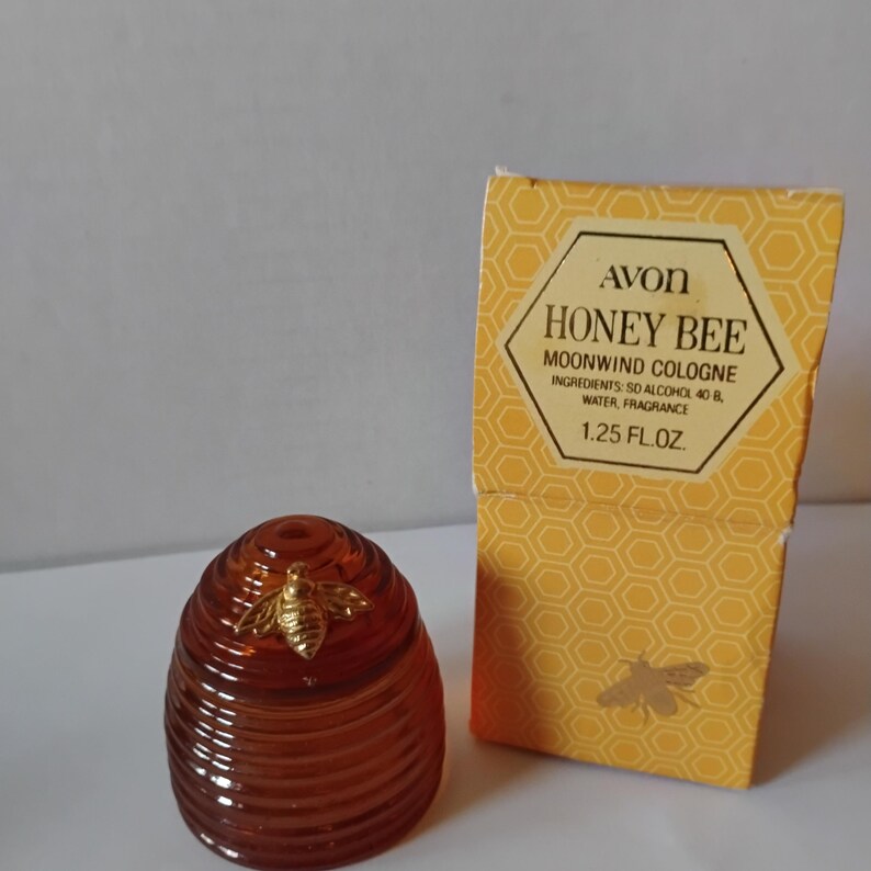 Full Avon HONEY BEE With MOONWIND Cologne 1.25 Fl, Oz., Beehive (bee ...