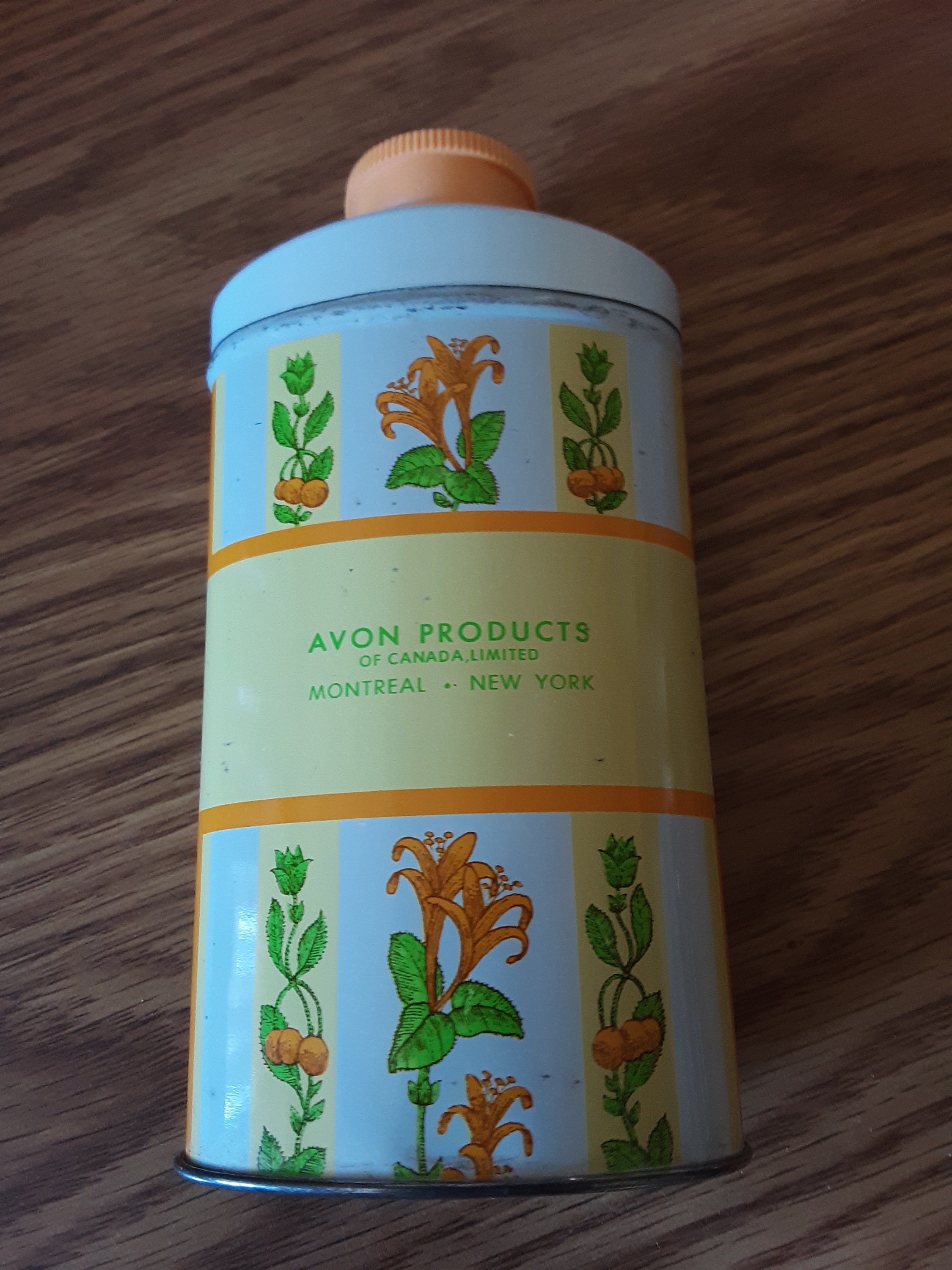 FULL Avon HONEYSUCKLE Perfumed Talc body Powder Net Wt. 2.75 Oz, Full ...