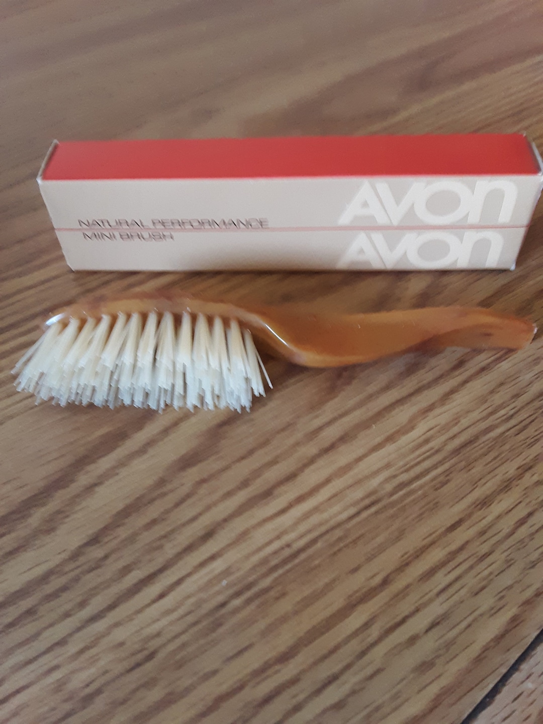 Avon 1982 Natural Performance MINI BRUSH Butterscotch Colored MINT in ...