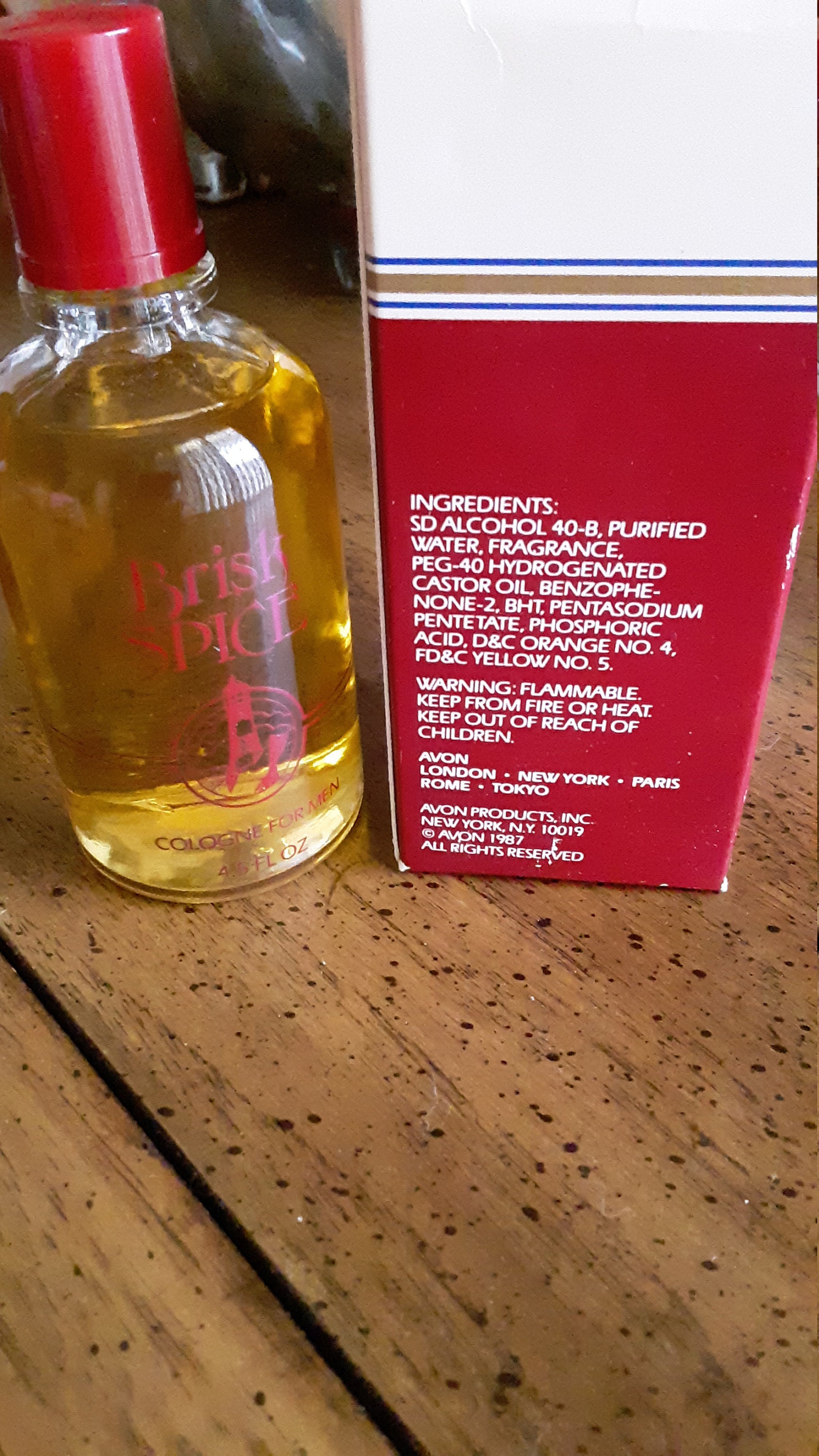 Avon BRISK SPICE Cologne for Men 4.5 Fl. Oz. - FULL, Never Used ...