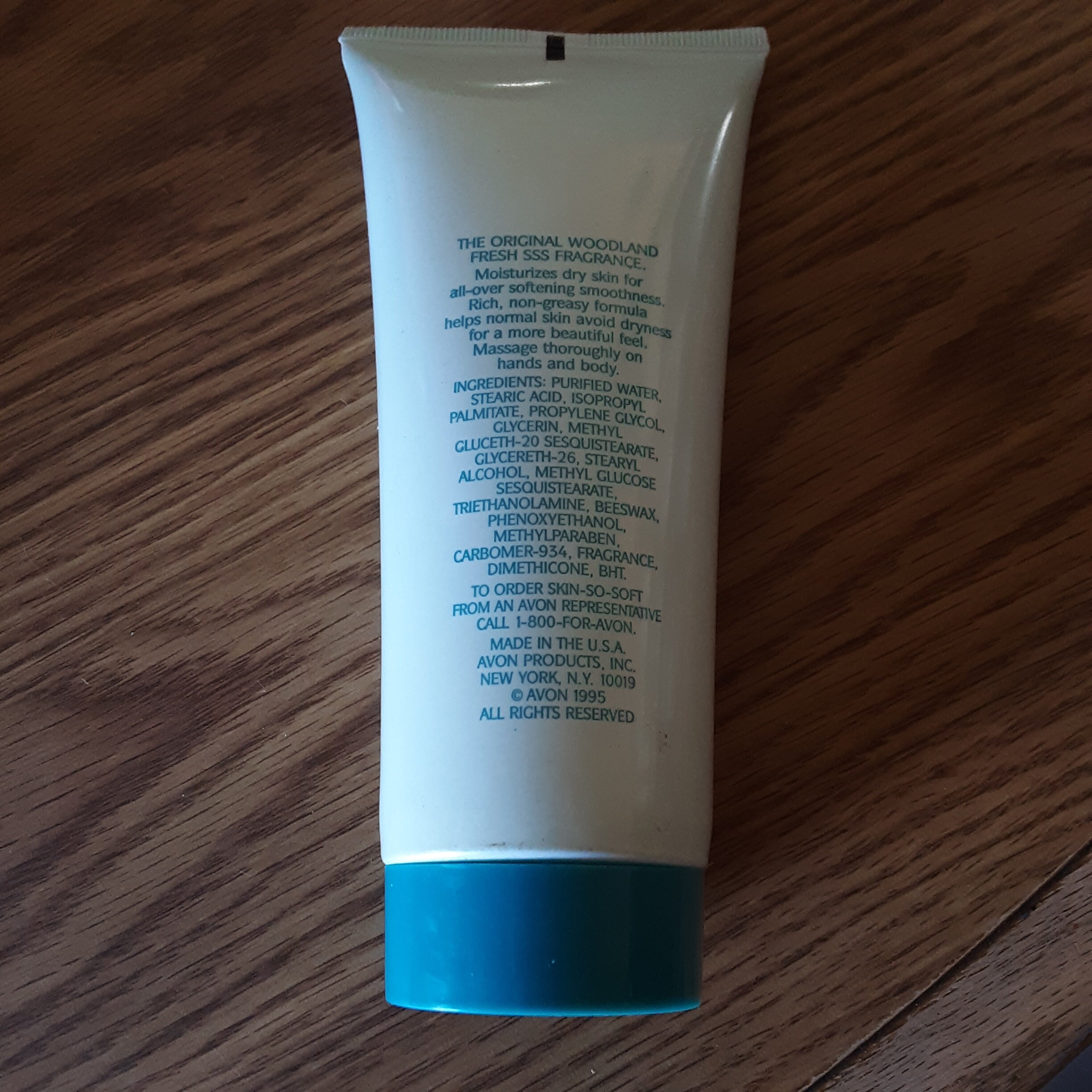 Avon 1995 Authentic SSS Skin so Soft Hand & Body Cream Woodland Fresh ...