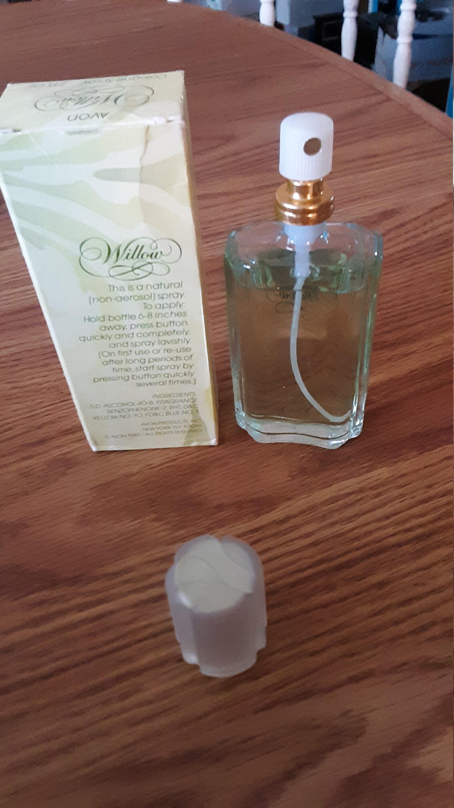 HTF Avon 1983 WILLOW Cologne Spray 2 Fl Oz Light Accents Collection ...