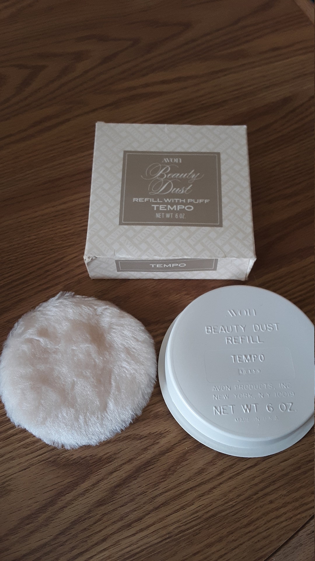 Avon TEMPO Beauty Dust (body Powder) Refill With PUFF 6 Oz. Net Wt ...