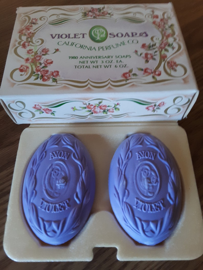 Avon VIOLET SOAPS de California Perfume Co. 1980 Anniversary - Etsy España