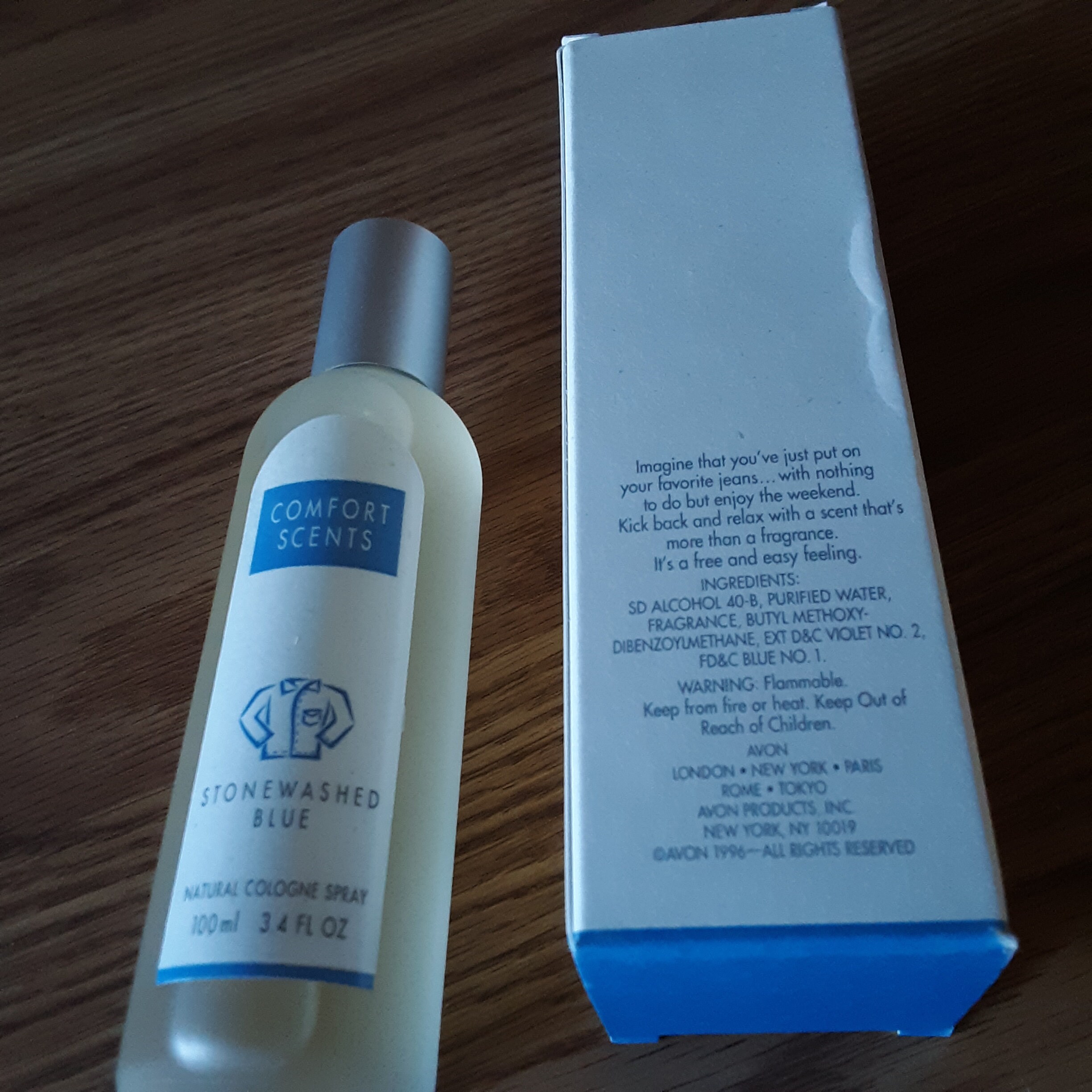 Avon STONEWASHED BLUE Natural Cologne Spray 3.4 Fl Oz FULL - Etsy