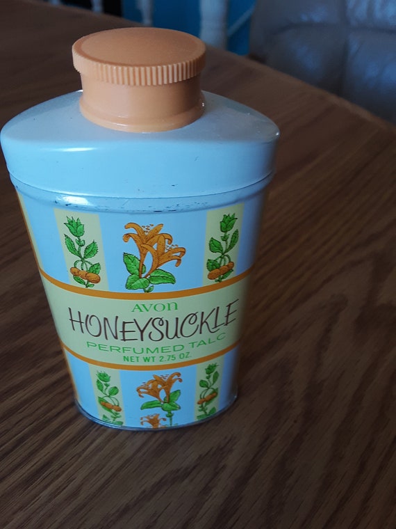 FULL Avon HONEYSUCKLE Perfumed Talc body Powder Net Wt. 2.75 - Etsy