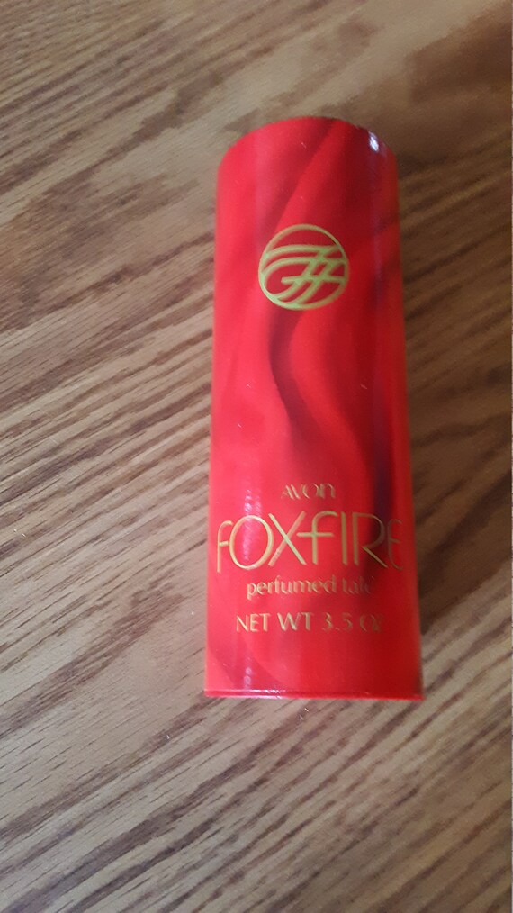 FULL Avon FOXFIRE Perfume Talc body Powder 3.5 Oz. Net Wt. | Etsy