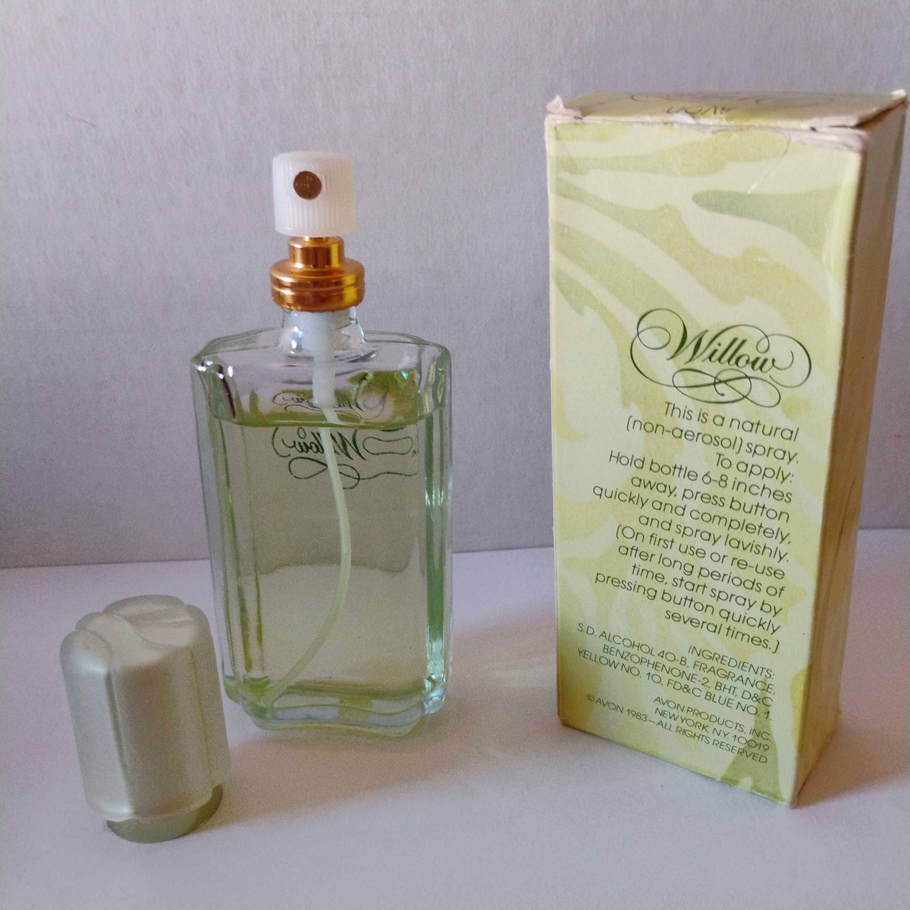 HTF Avon 1983 WILLOW Cologne Spray 2 Fl. Oz. Light Accents Collection ...