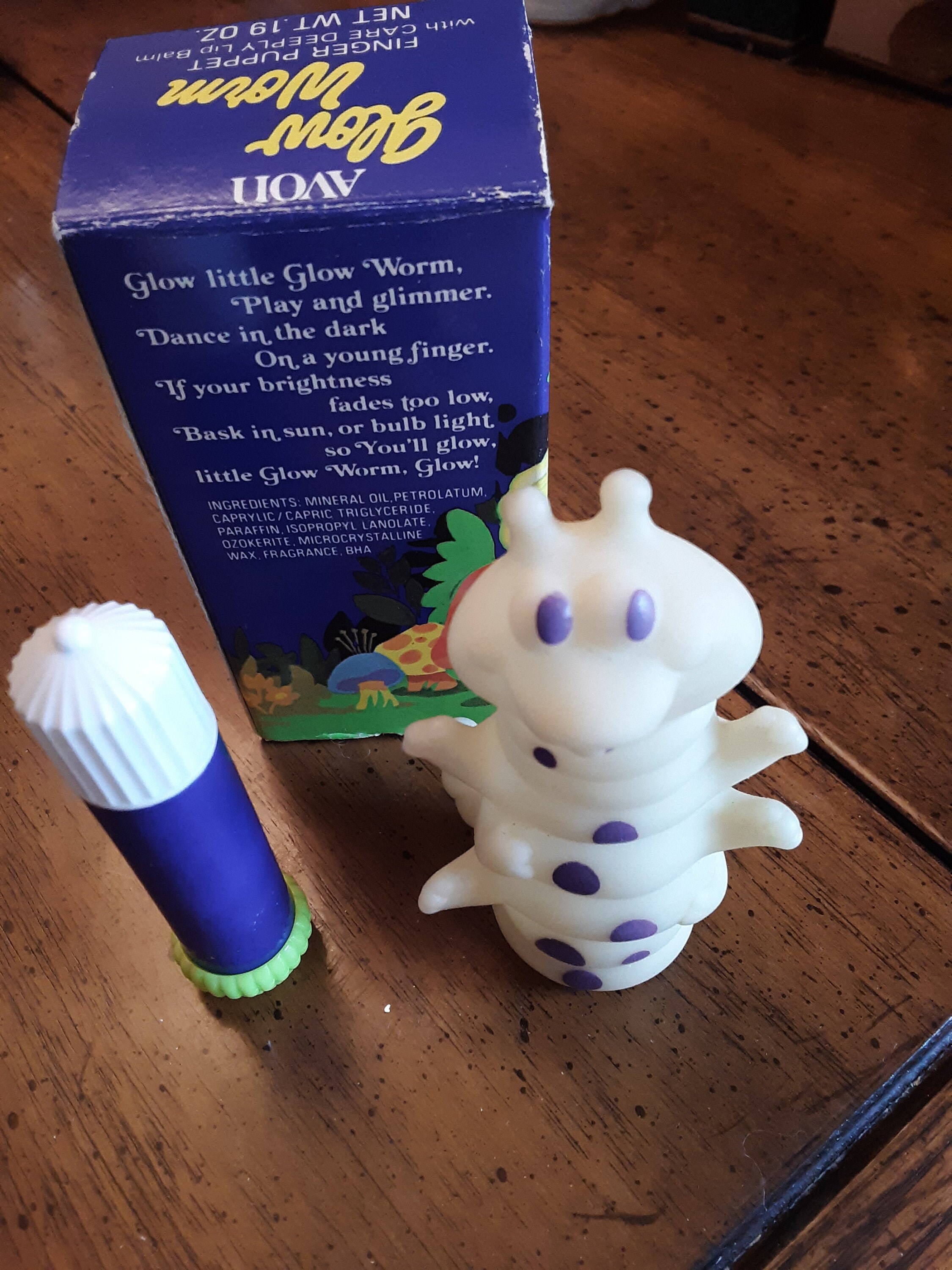 Avon GLOW WORM glow in the Dark Lightning Bug, Firefly Finger Puppet ...