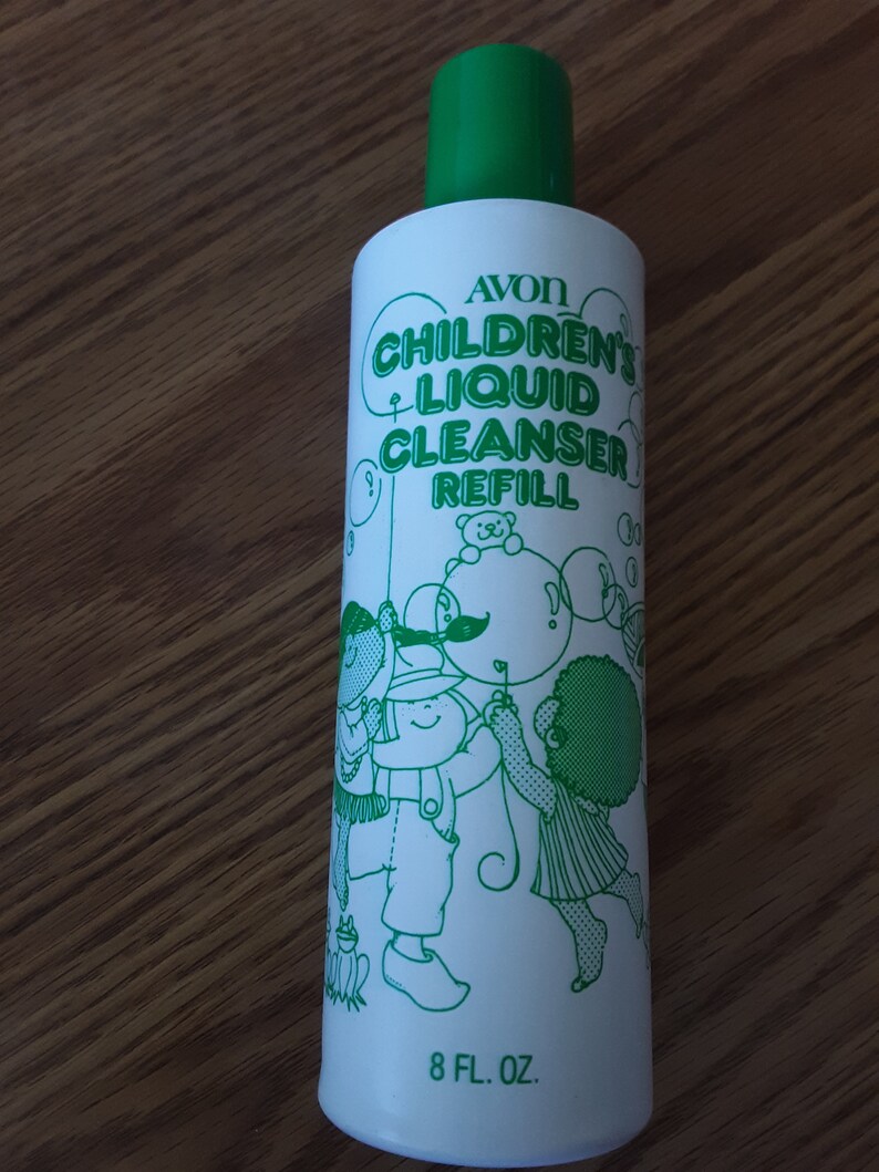 Full 1980s Avon CHILDREN'S LIQUID CLEANSER (soap) Refill 8 Fl. Oz ...