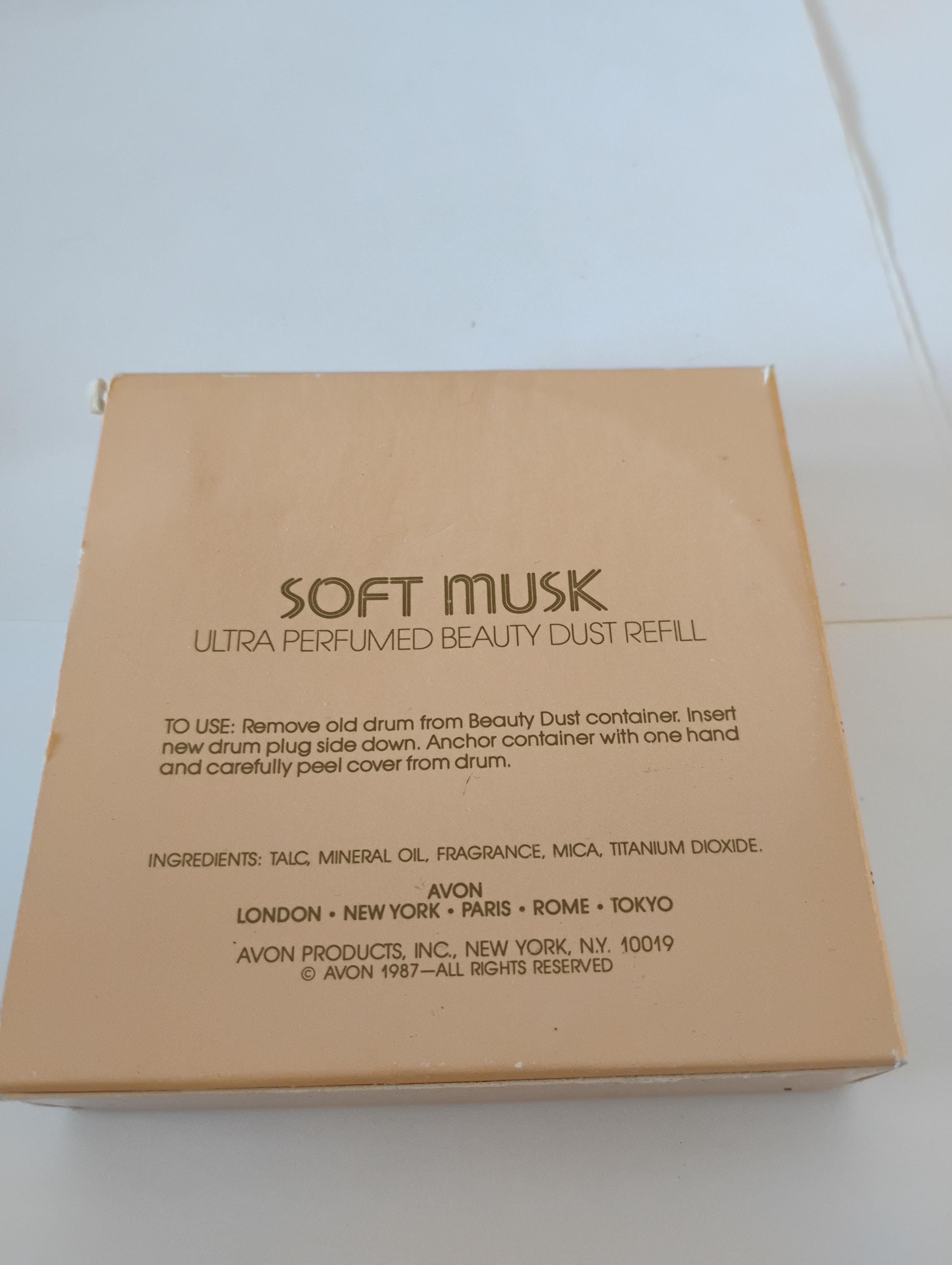 Avon SOFT MUSK Ultra Perfume Beauty Dust (body Powder) Refill 4 Oz. Net ...