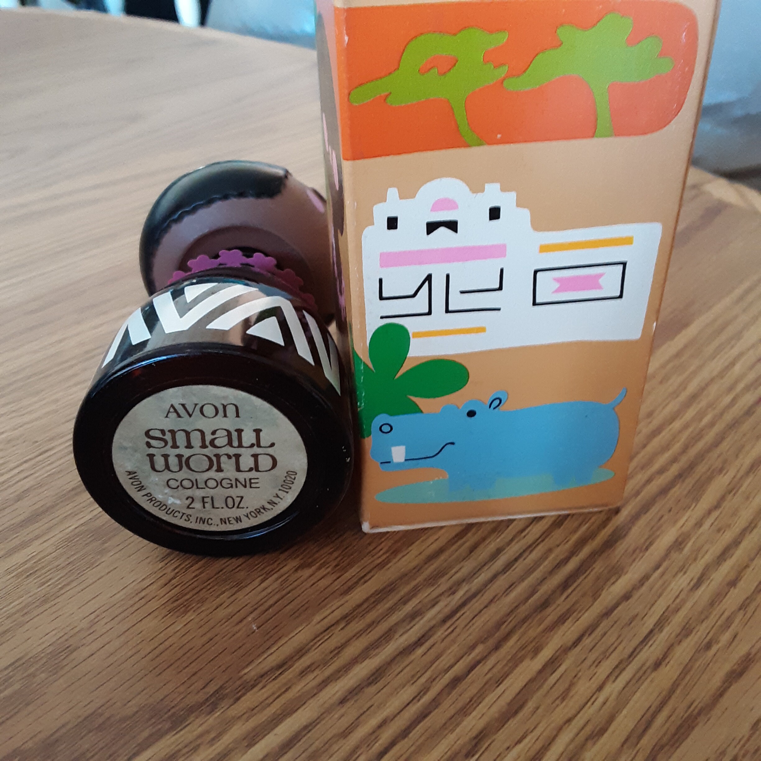 1970s Avon SMALL WORLD Cologne Bottle 2 Fl Oz FULL, Mint in Box ...