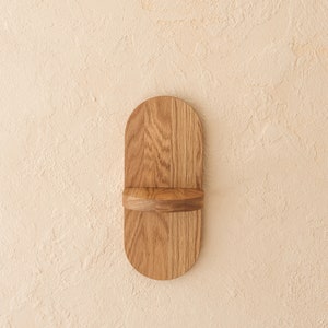 Oak Oval Shelf - Wall-mounted, Rustic Wooden Storage - Perfect for ...