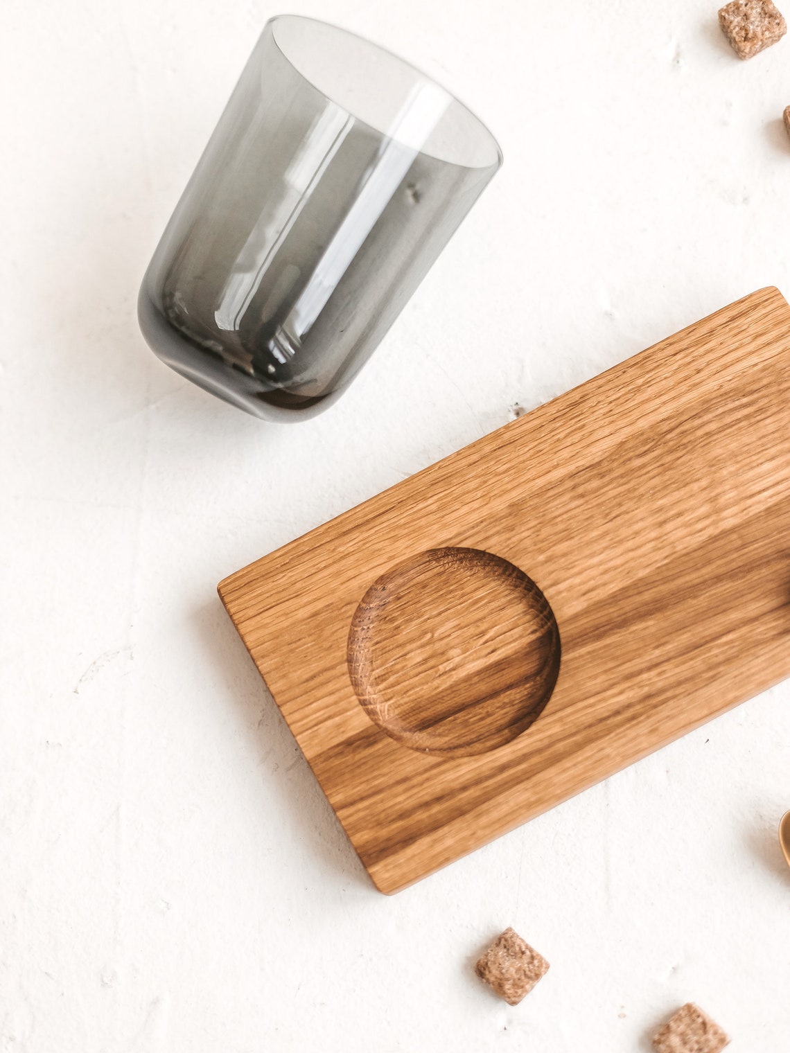 Handmade Oak Fika Board | Minimalist Scandinavian Beverage Tray - Etsy