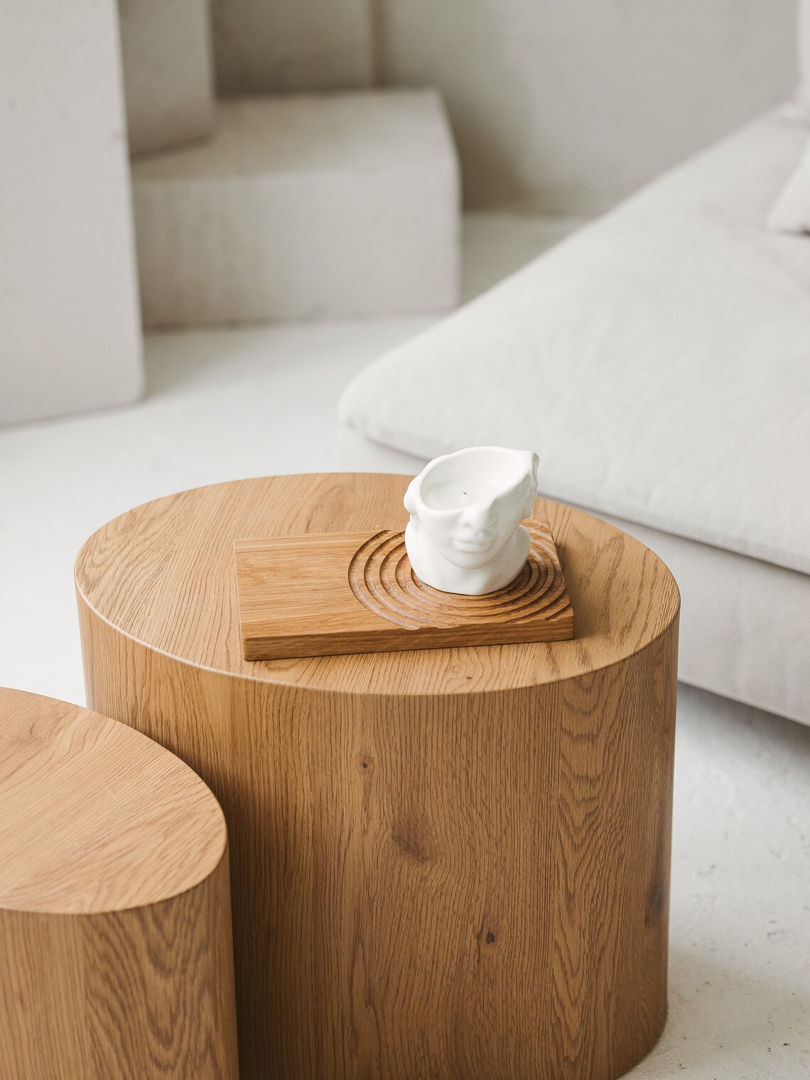 Oak Water Ripple Tray | Modern Decorative Board - Etsy