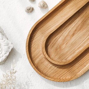Handmade Wooden Oval Circular Tray| Modern Oval Tray Incorporating Oval ...