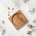 Handmade Oak Square Tray | Round Indent, Wood Serving Tray - Etsy