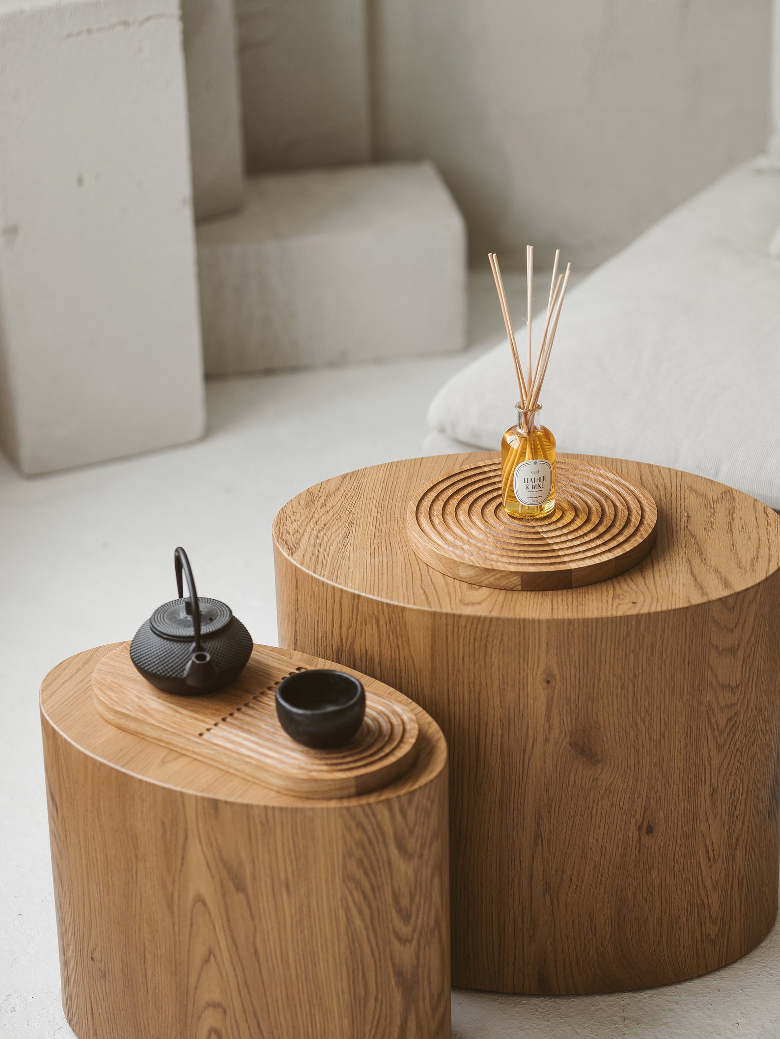 Oval Wooden Half Rainbow Arch Tray With Ripples Decorative - Etsy