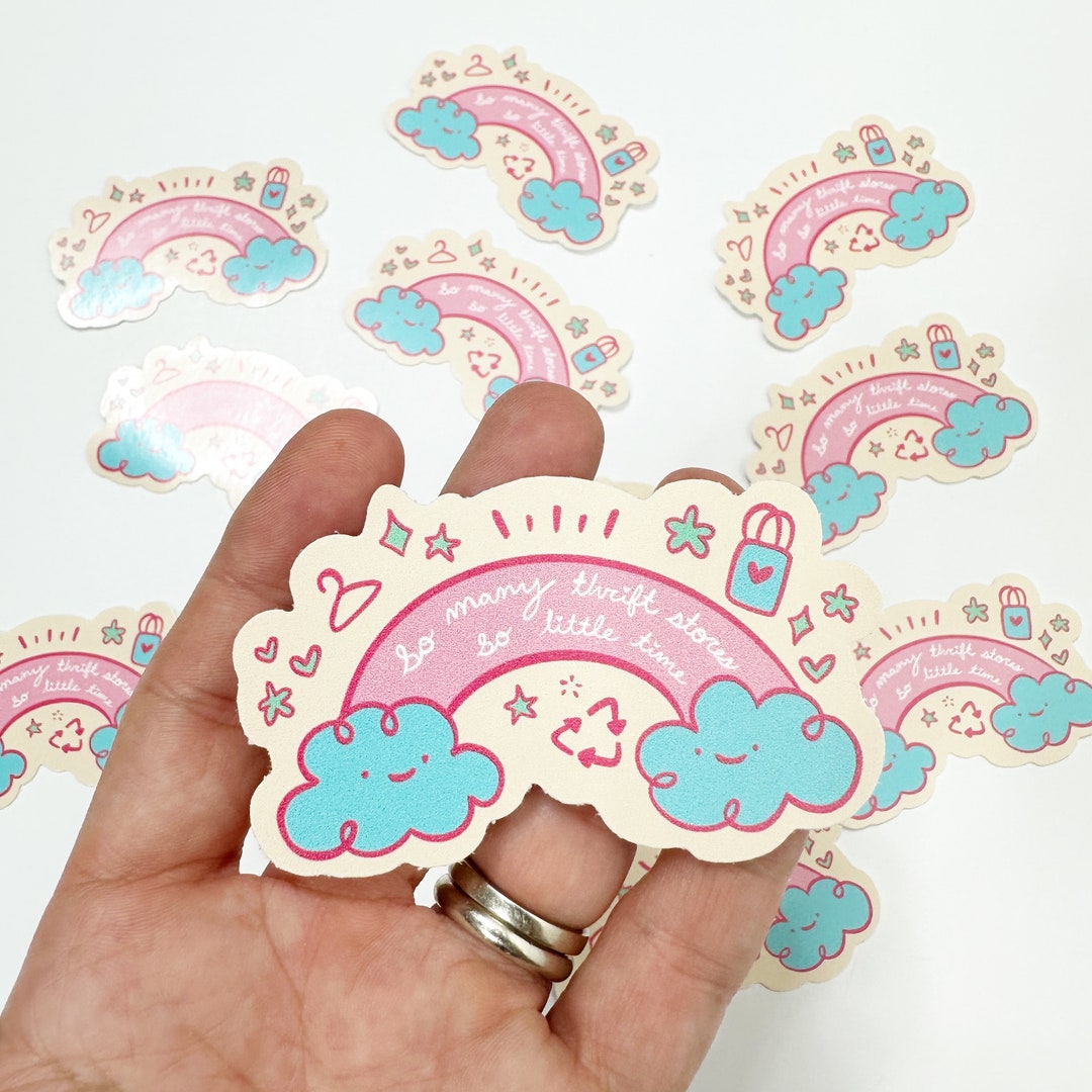 So Many Thrift Stores so Little Time Sticker, Thrifting Reseller Gift ...