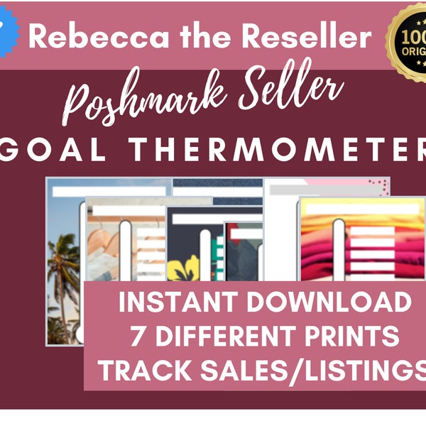 Thermometer Goal Printable - Etsy