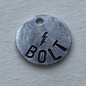 Lightning Bolt Pet Tag - Etsy