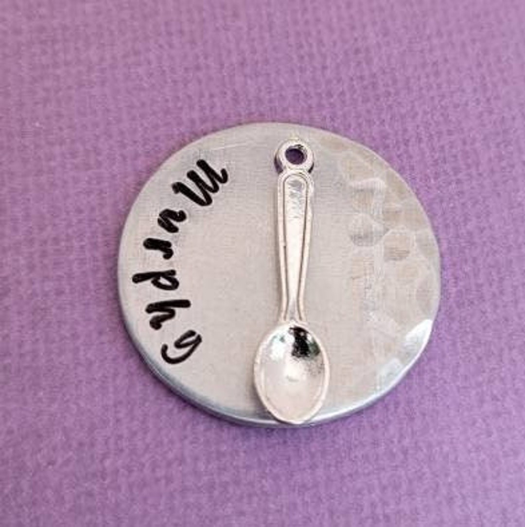 Spoon Dog Tag, Dog Tags for Dogs, Dog Name Pet Tag, Dog Tags ...