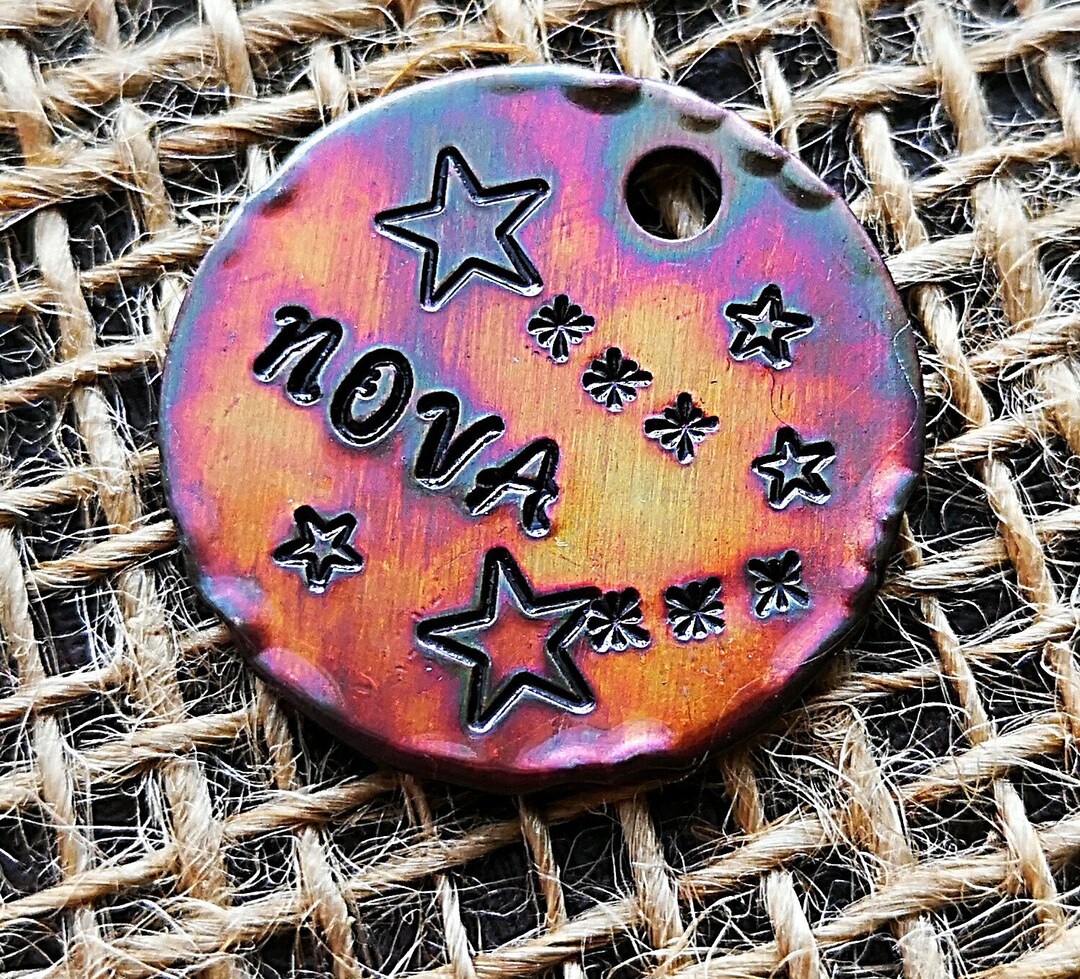 Dog Tag, Nova Star Dog Tags for Dogs With Moon and Stars, Dog Tags ...