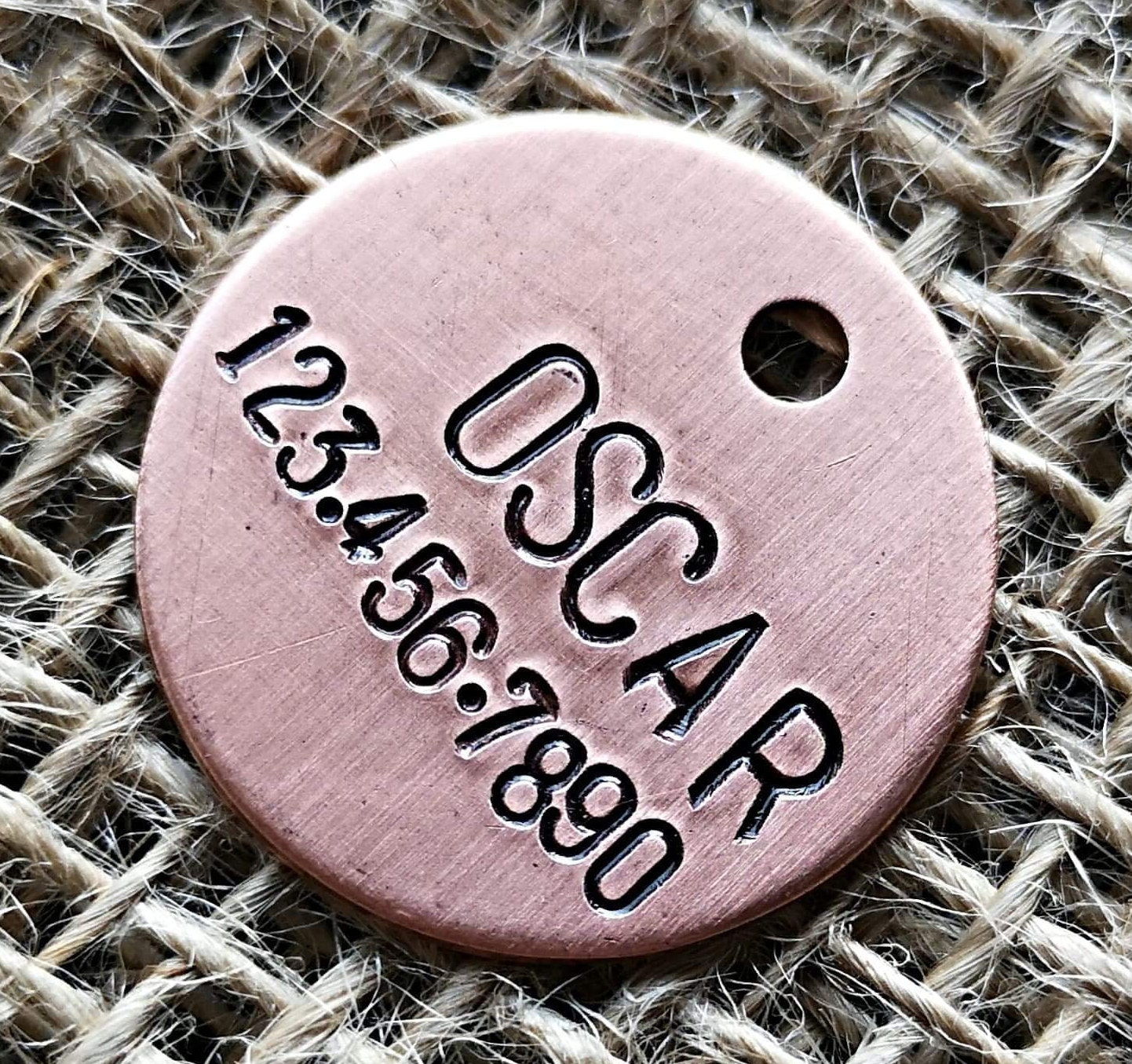 Dog Tag Dog Tags for Dogs Copper Dog Tag Hand Stamped Dog - Etsy