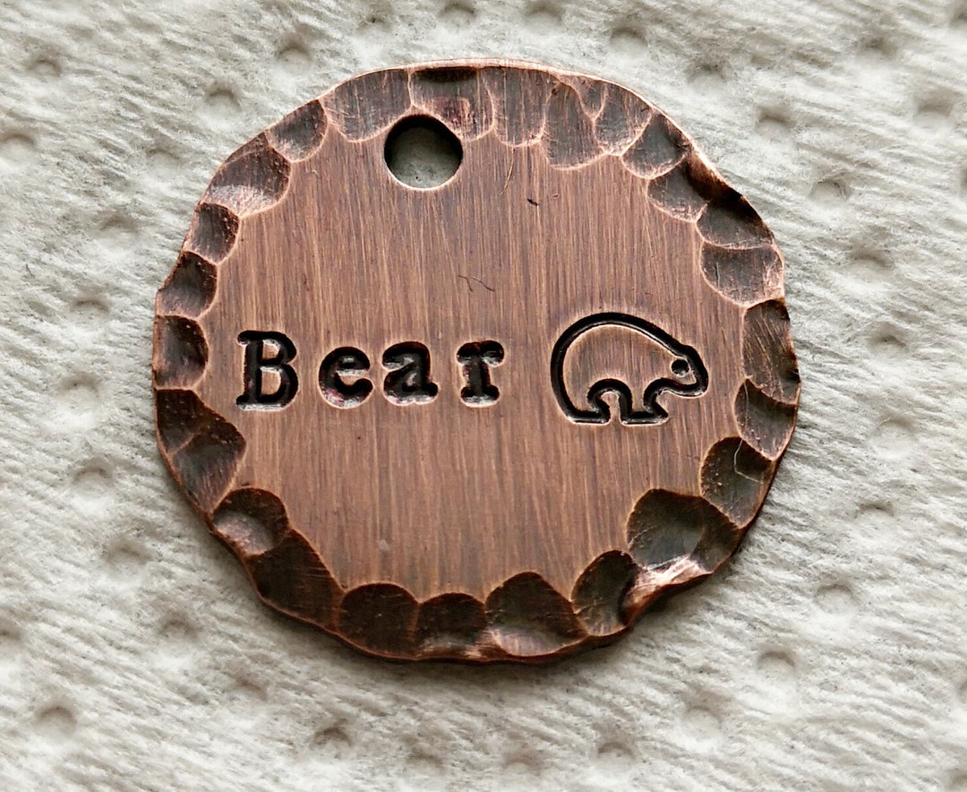 Dog Tag, Bear Dog Tag, Dog Tags for Dog, Grizzly Bear Tag, Dog Tags ...