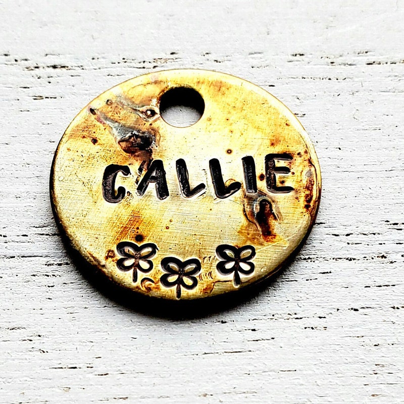 Clover Dog Tag - Etsy