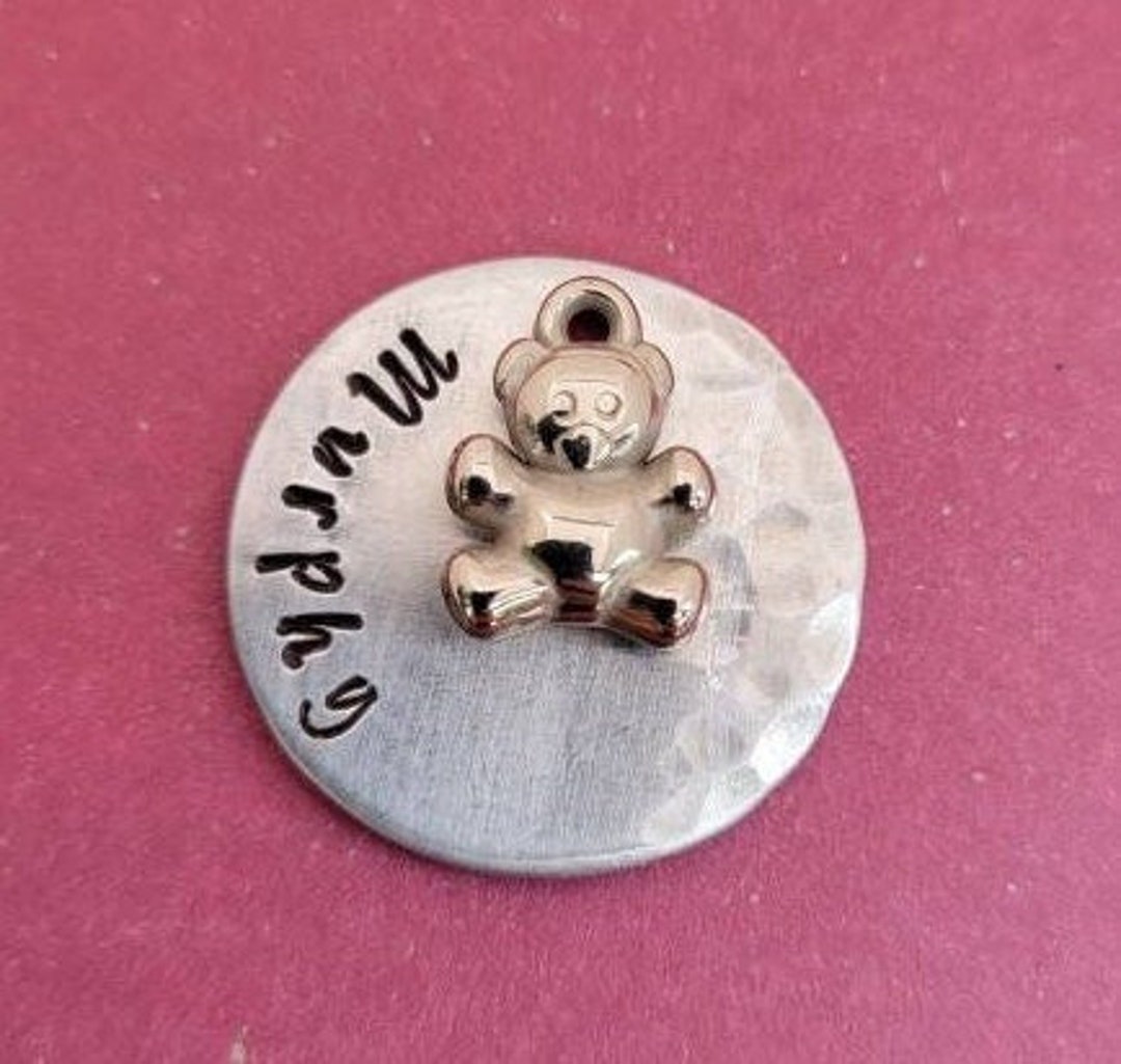 Teddy Bear Dog Tag, Dog Tags for Dogs, Dog Name Pet Tag, Dog Tags ...