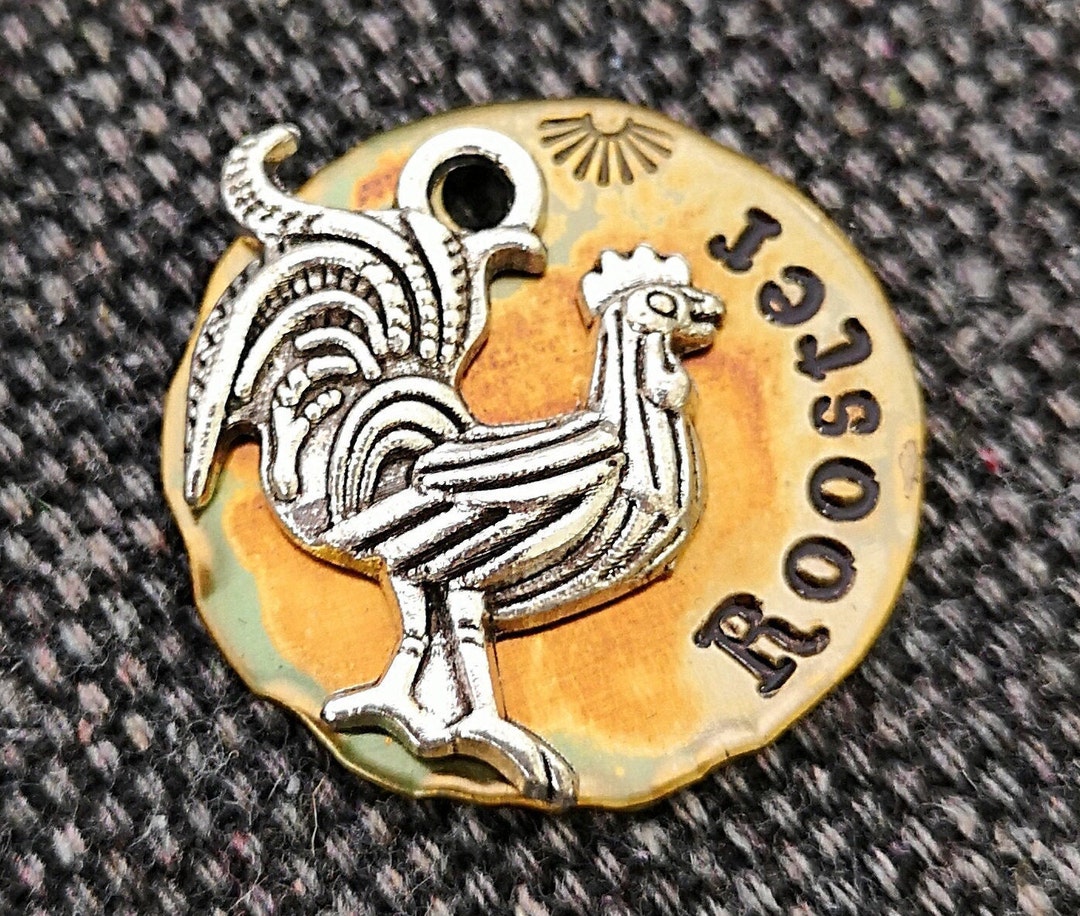 Dog Tag, Dog Tags, Rooster Dog Tag, Dog Tags for Dogs, Personalized ID ...