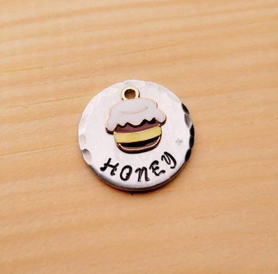 Honey Dog Tag, Bee Dog Name Tag, Dog Tags for Dogs , Aluminum Name ID ...