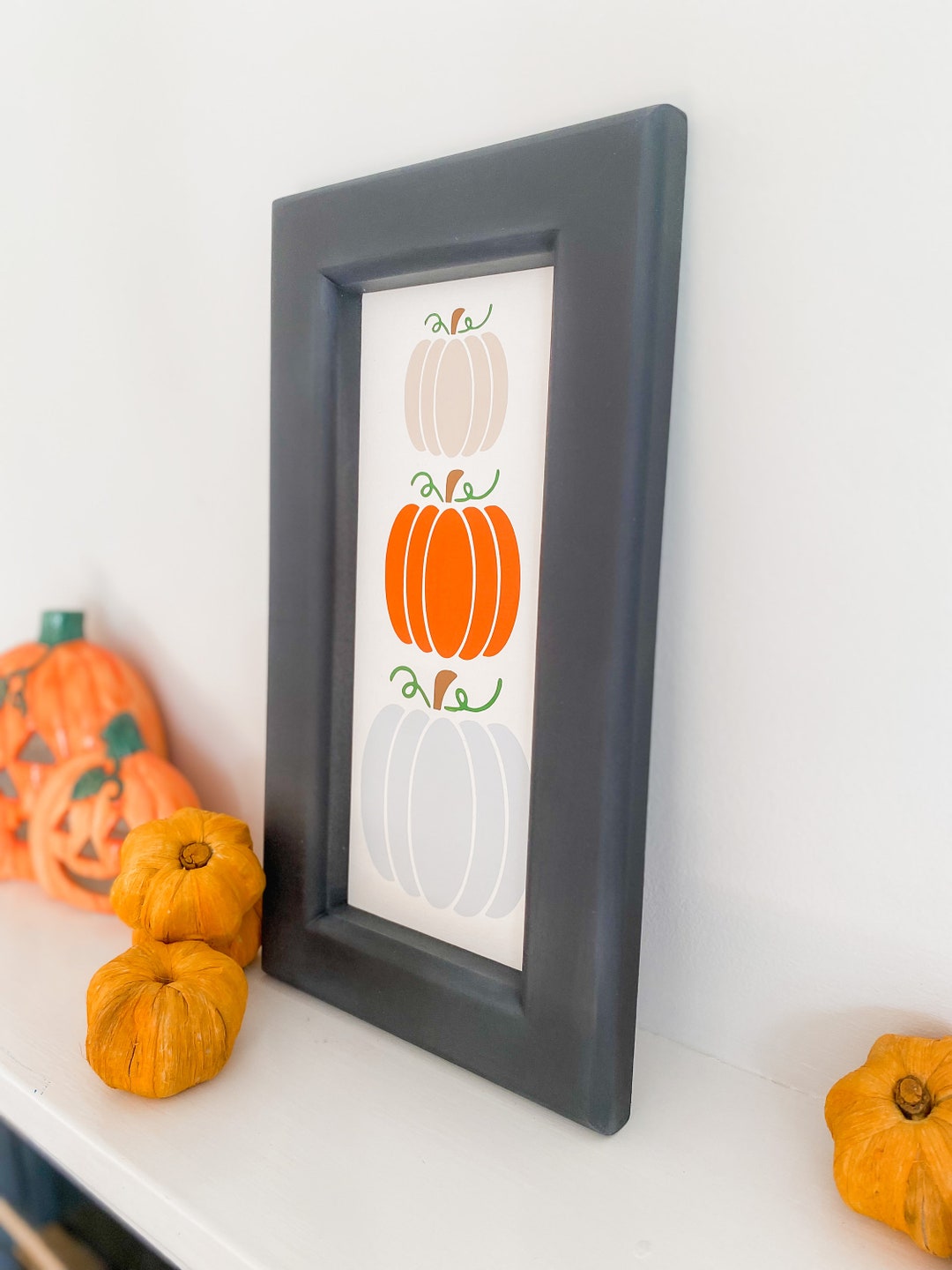 Pumpkin Stack Sign, Fall Decor, Autumn - Etsy