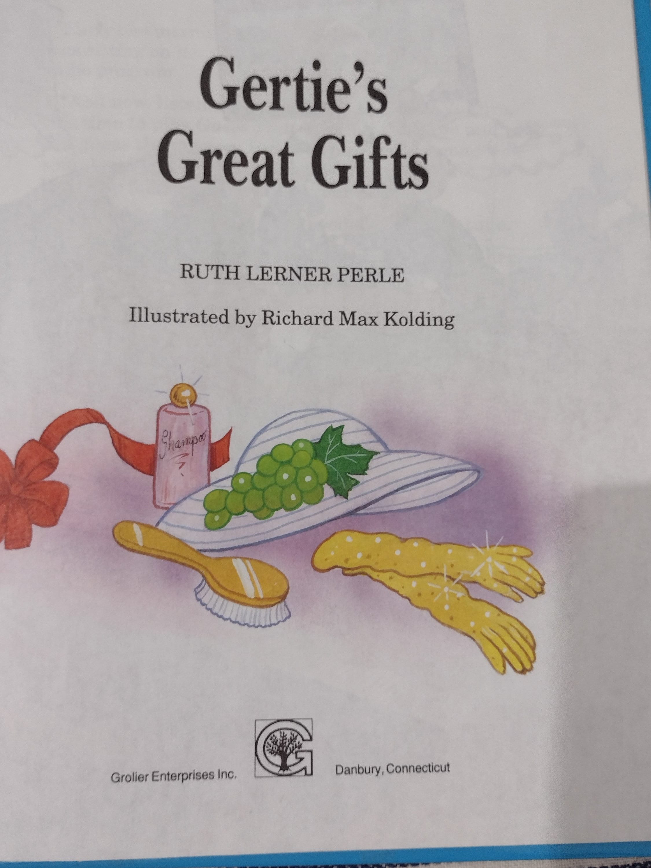 AlphaPets Book Gertie's Great Gifts 1990 Grolier Book Gertie la cabra ...
