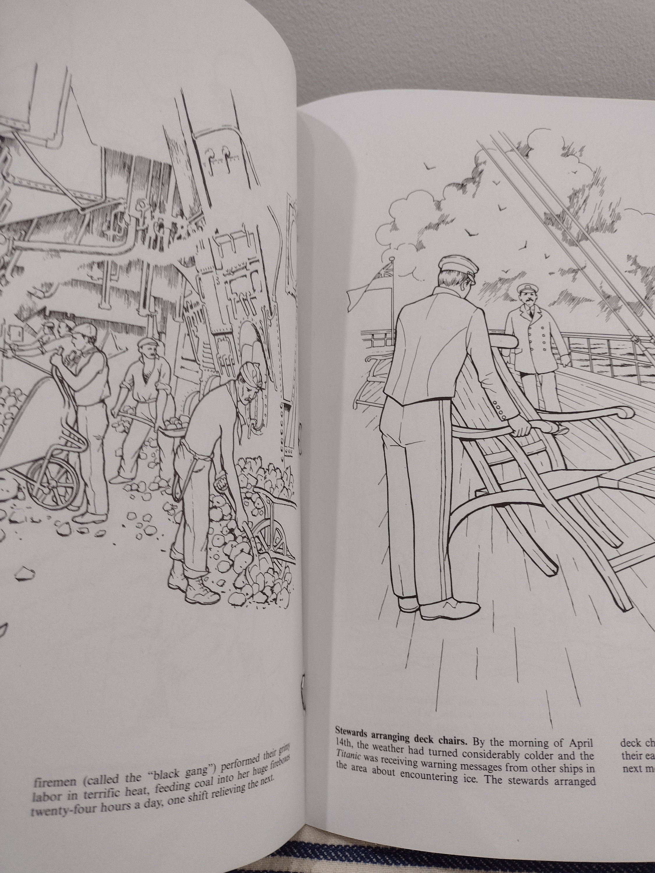 The Titanic Coloring Book Dover 1997 Paperback RMS Titanic by - Etsy