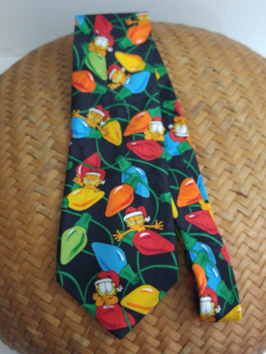 Vintage Garfield the Cat Christmas Neck Tie by Paws Addiction - Etsy