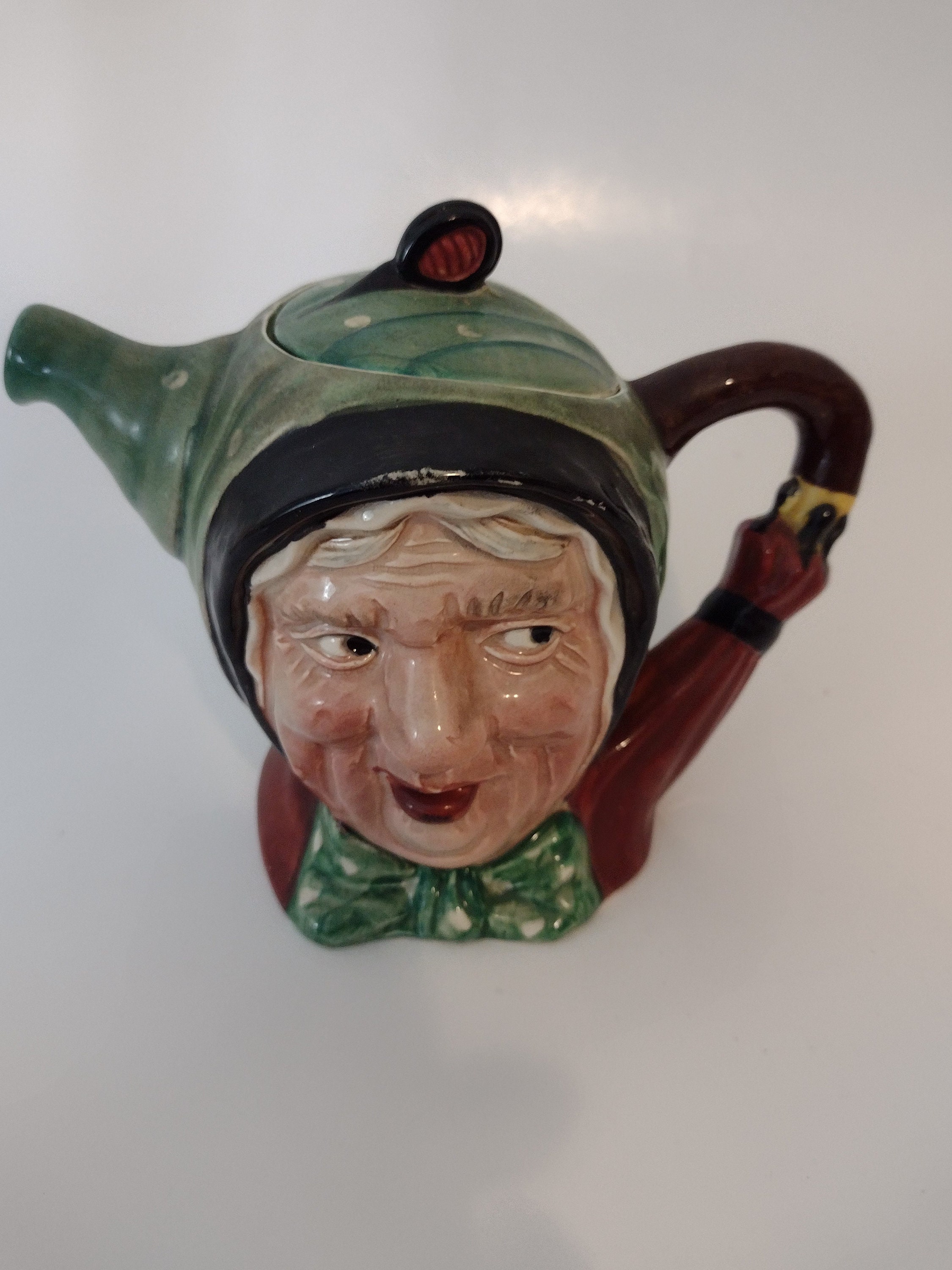 Beswick Ware Vintage Sairey Gamp Toby Figural Dickens Tea Pot Made in ...