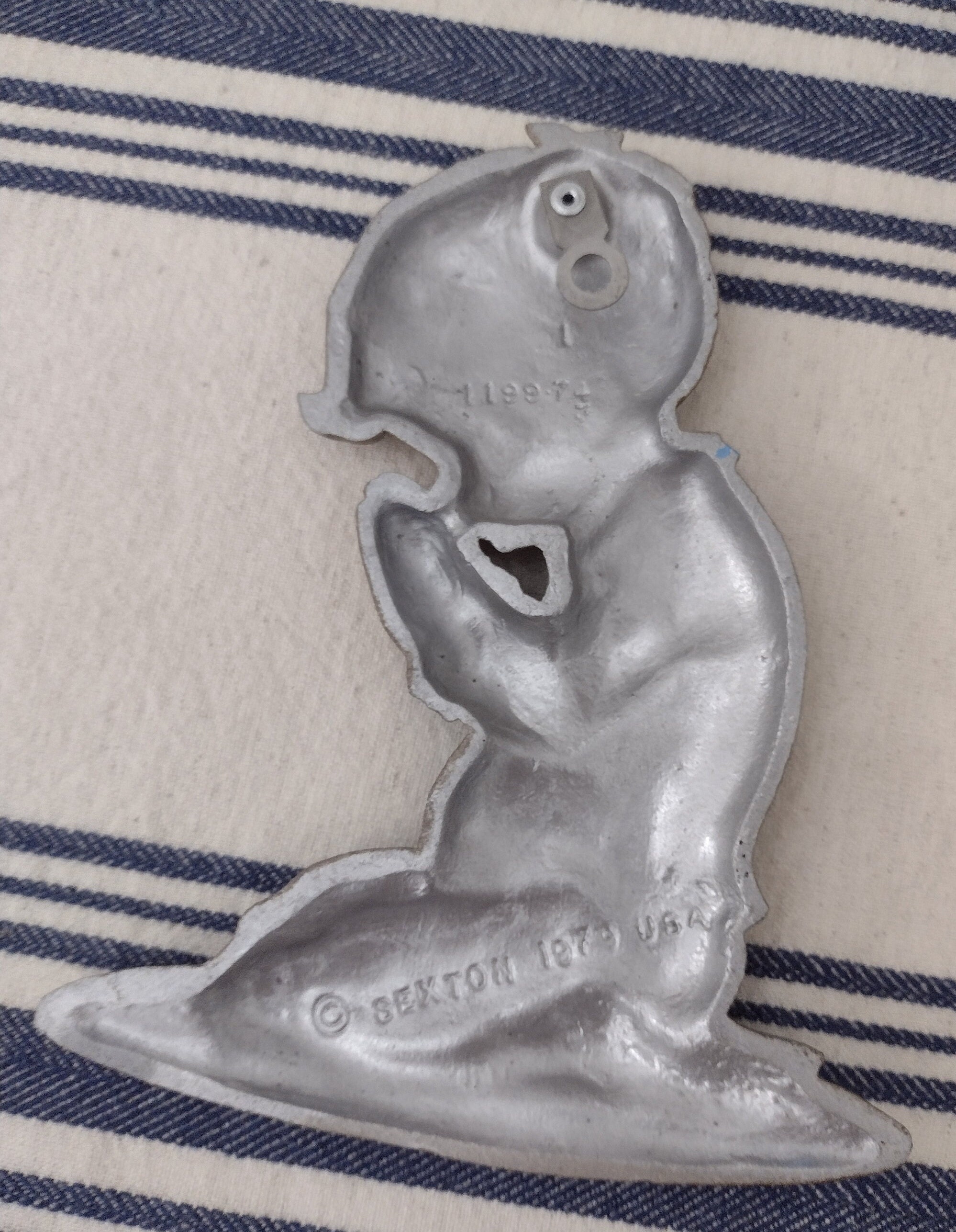 Vintage Sexton Metal Wall Plaques - Praying Girl and Boys in Pjs 1979 ...