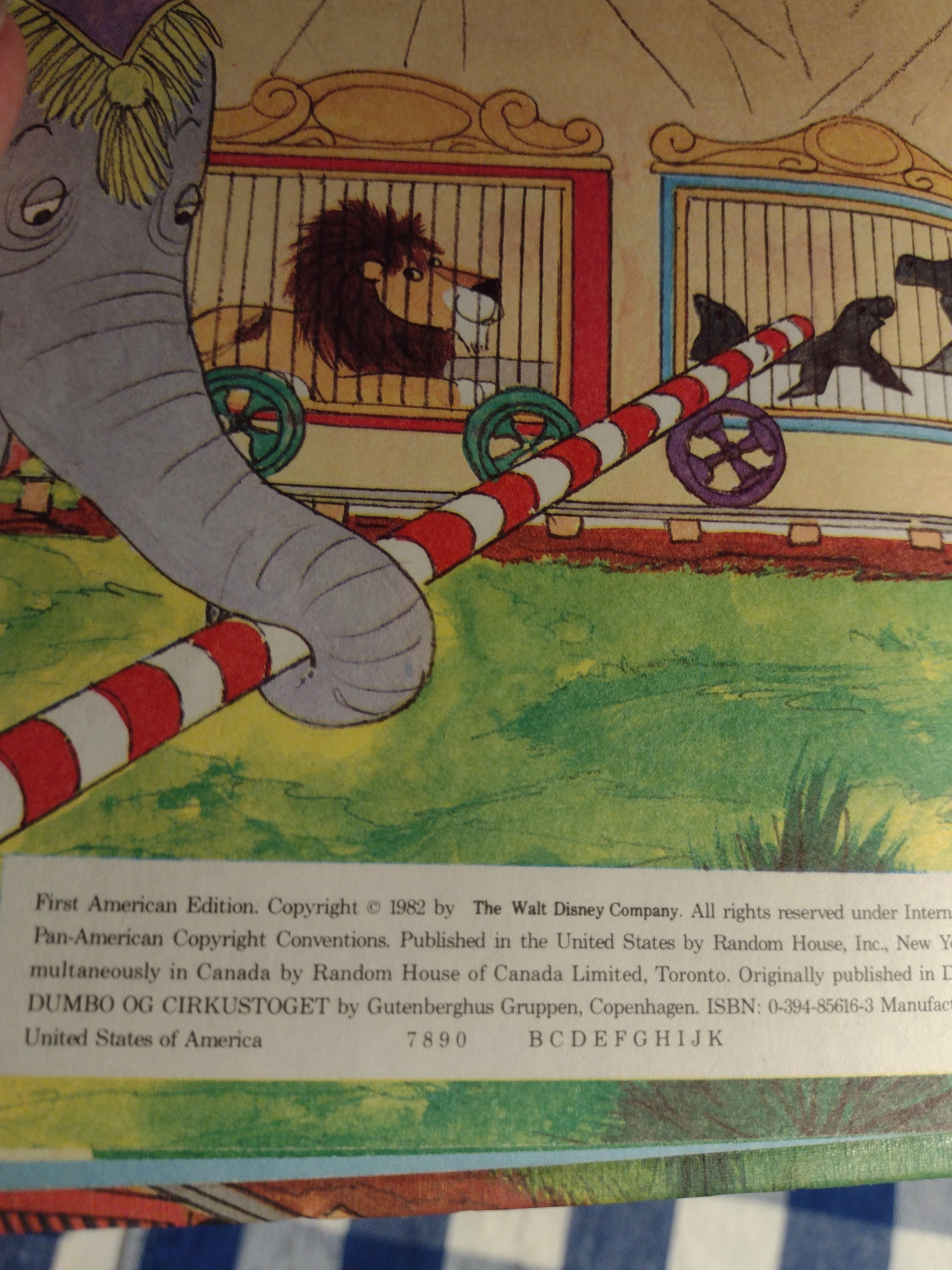 Dumbo and the Circus Train 1982 Wonderful World of Reading Book Club ...
