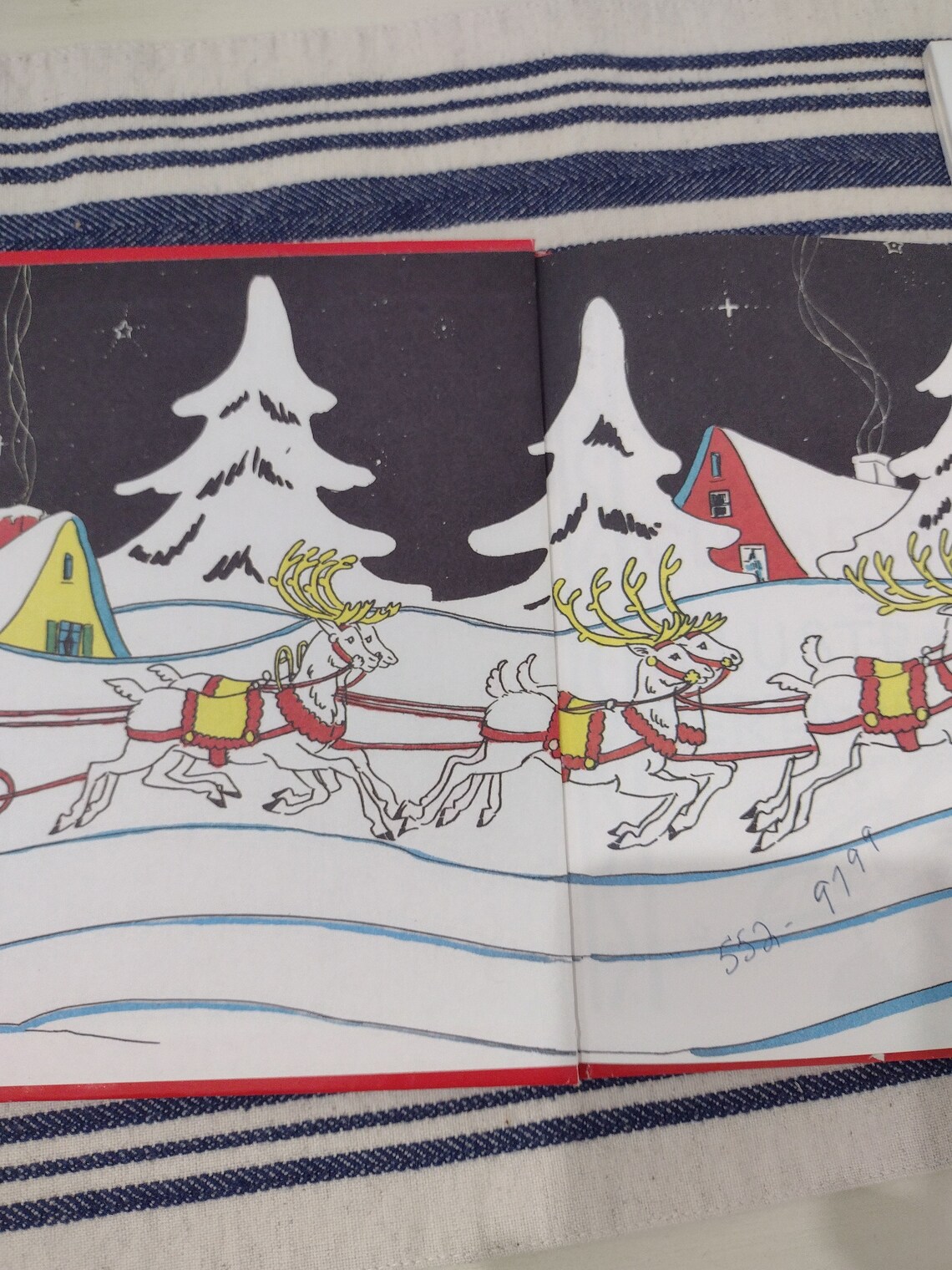 A Visit From Saint Nicholas Illustrated by Berta & Elmer Hader - Etsy